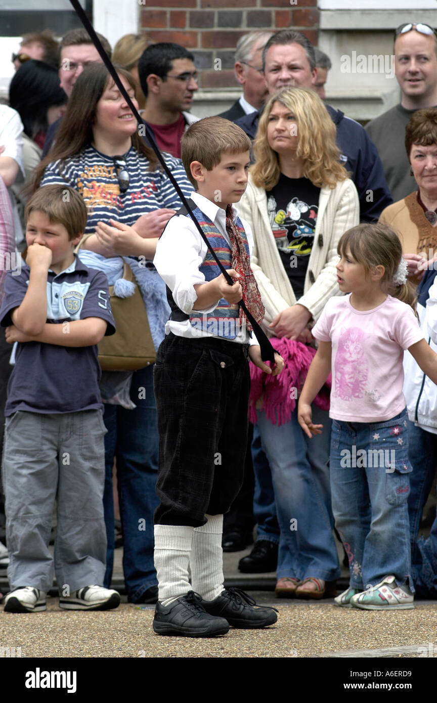 Traditional English May Pole Dancing to celebrate the coming of Summer ...