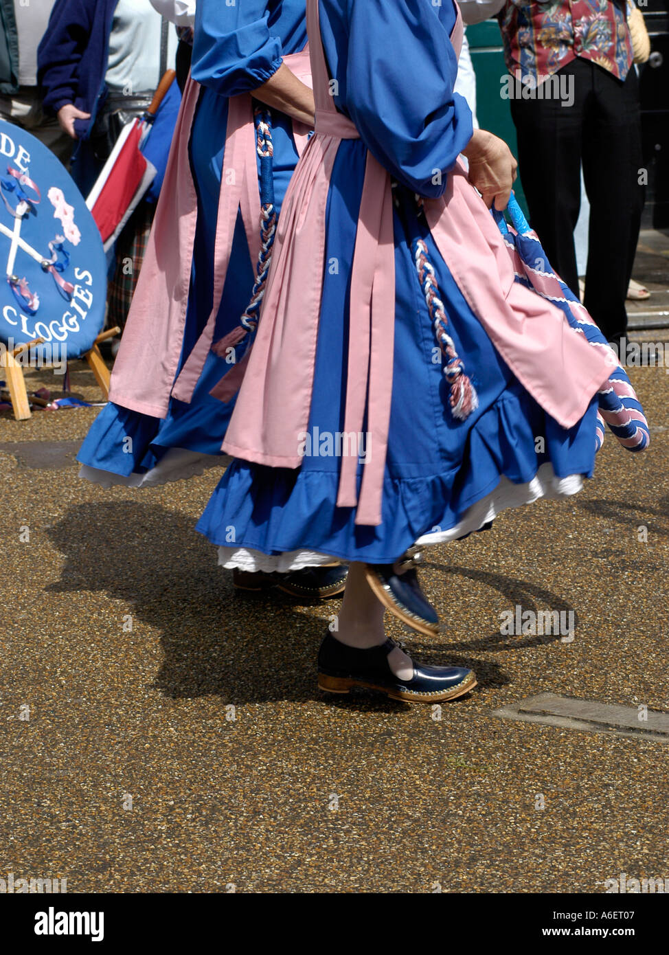 Traditional English Clog Dancing at the Dorset Folk Festival Stock ...