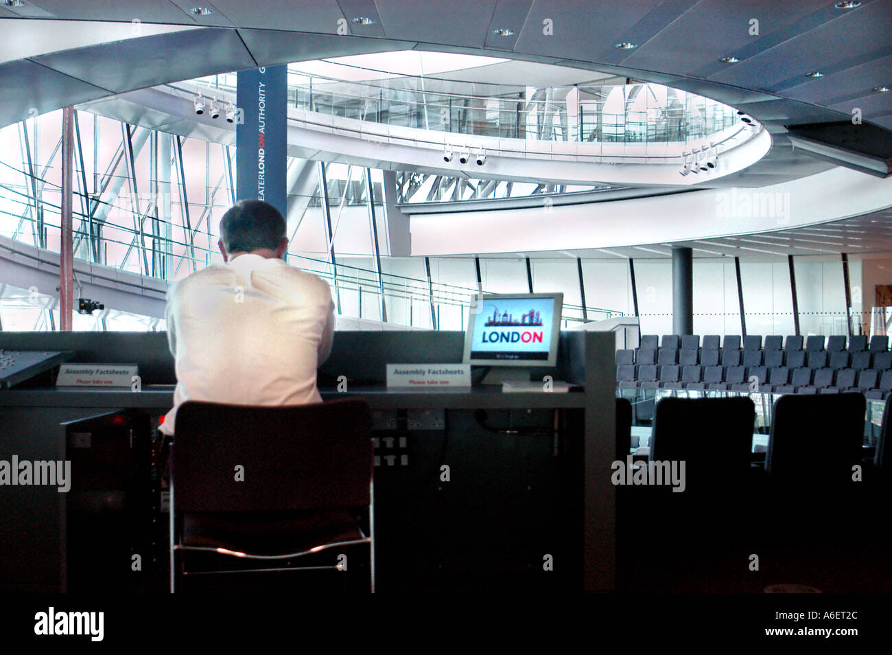 London UK, "Great Britain", "London City Hall" interior "Control Room ...