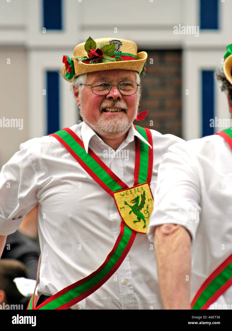 Traditional Morris men Dancers perform a traditional Pagan routine ...