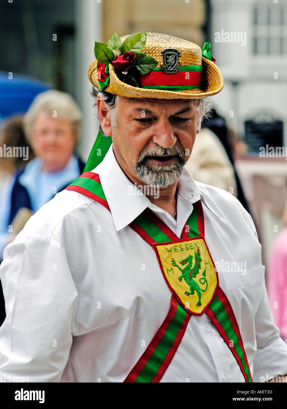 Traditional Morris men Dancers perform a traditional Pagan routine ...