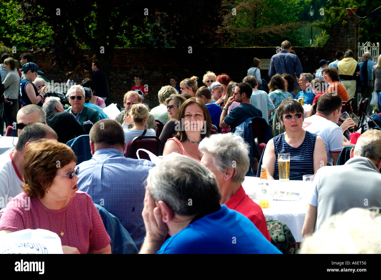 May day Street party in England to celebrate the coming of Spring Stock ...