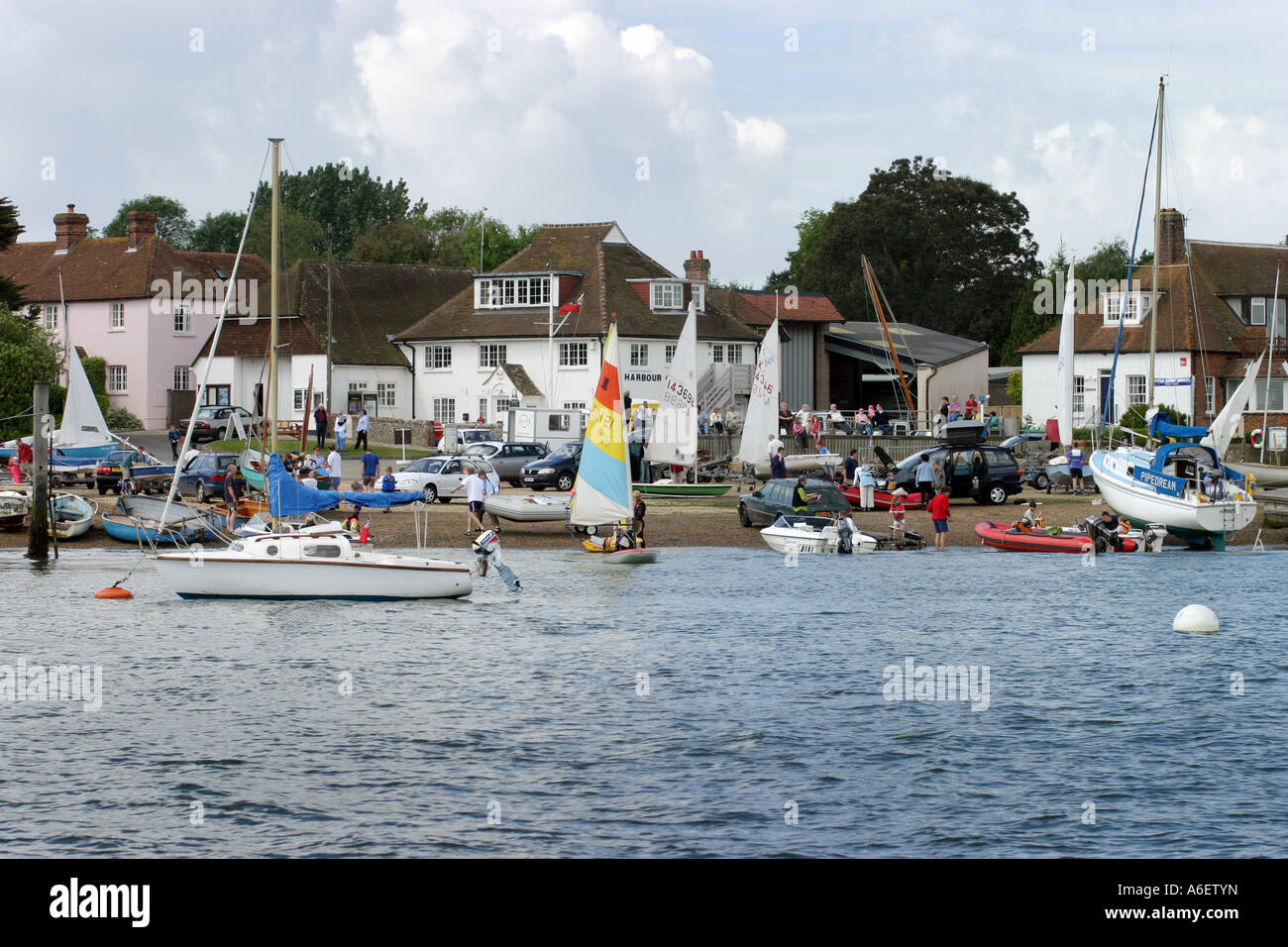 Itchenor village from the water, Sussex, England Stock Photo - Alamy