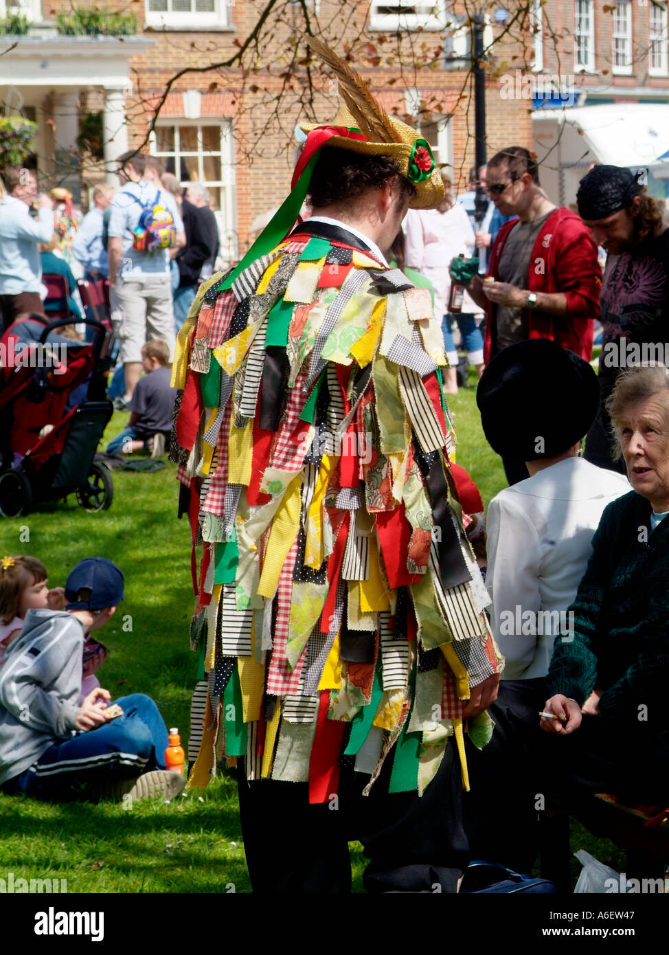 Traditional Morris men Dancers perform a traditional Pagan routine ...