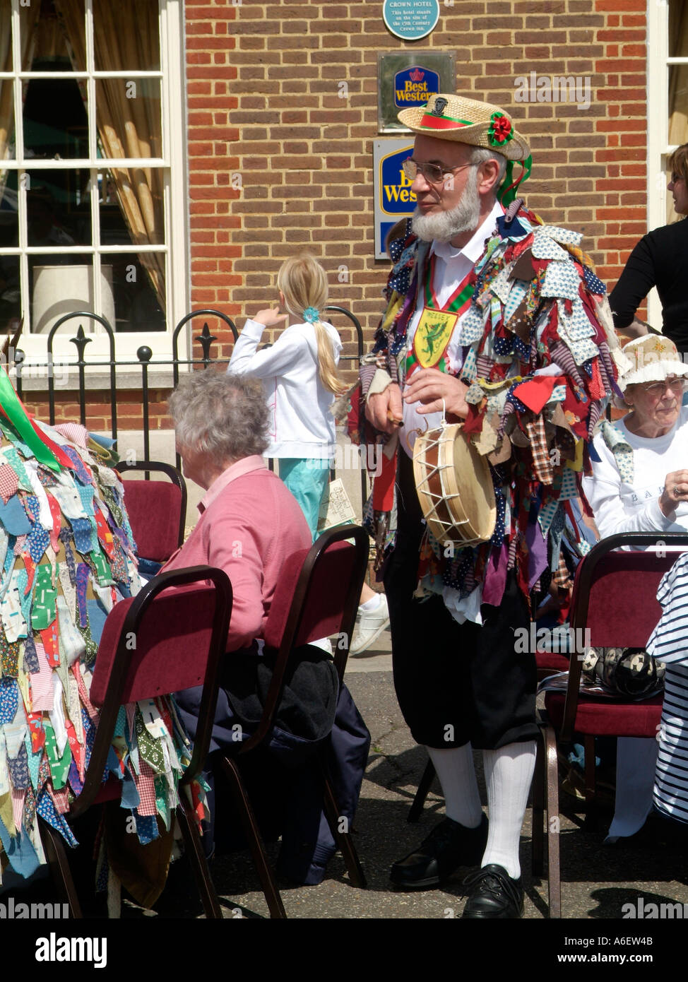 Traditional Morris men Dancers perform a traditional Pagan routine ...