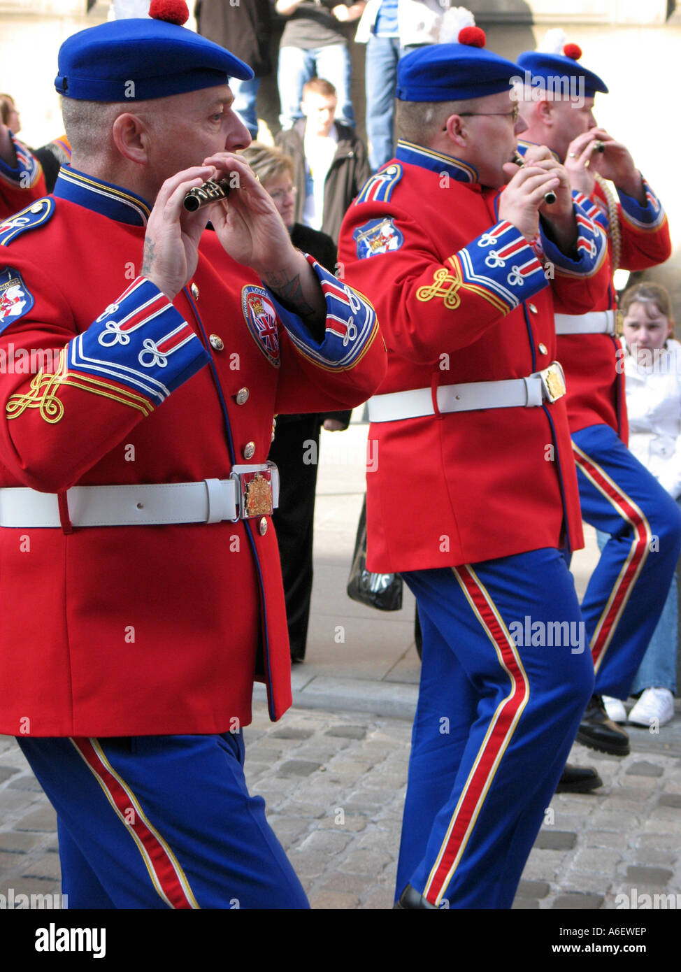 The Orange Order parade through Edinburgh on the 24th March 2007 Stock ...