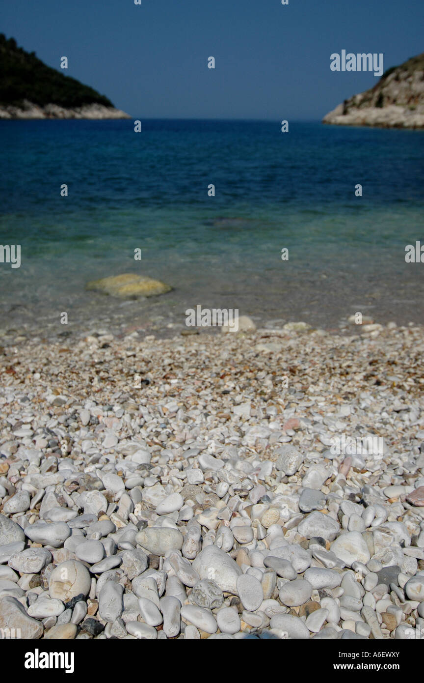 Small secluded beach in Albania Stock Photo - Alamy
