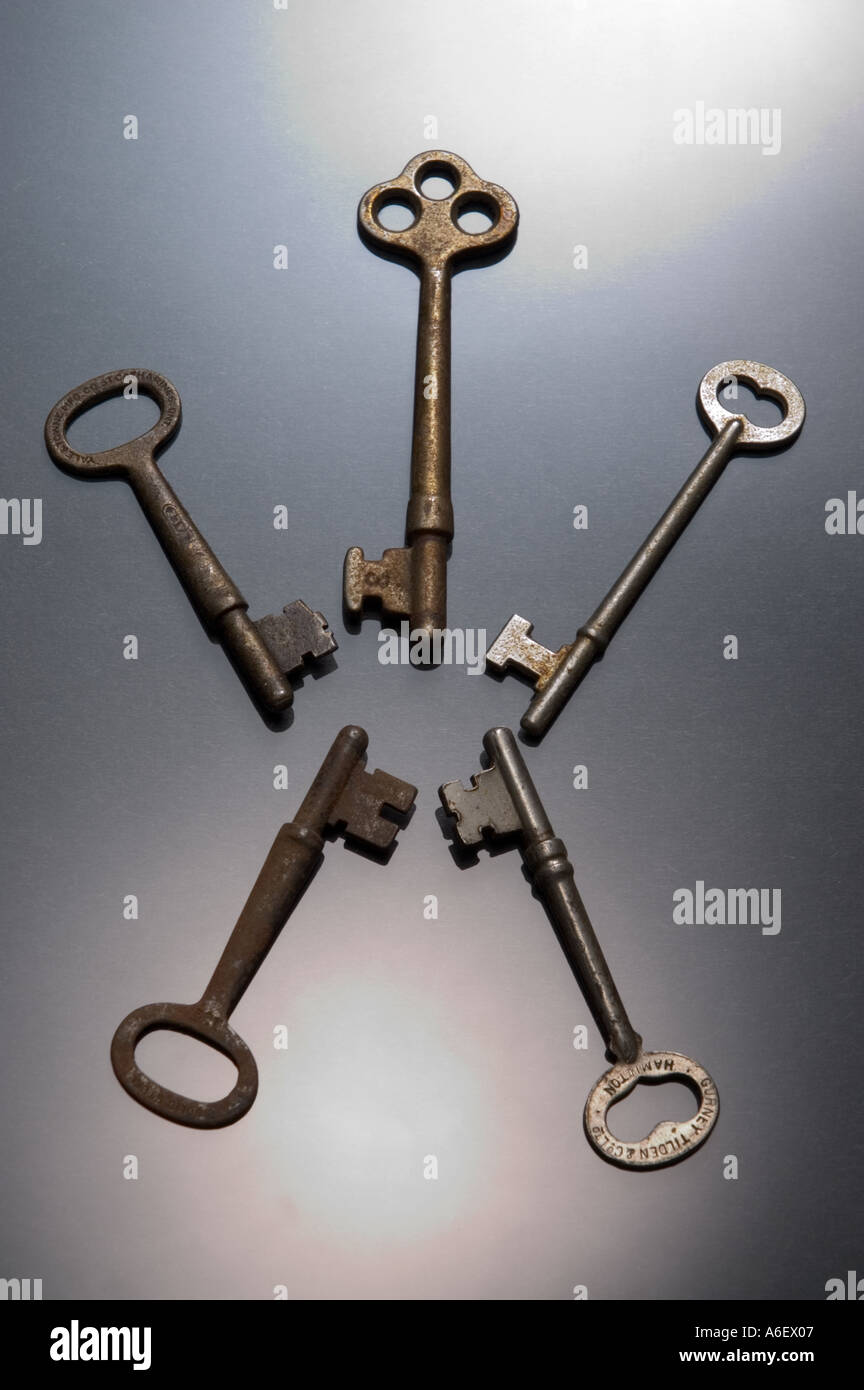 Old Fashion Keys Stock Photo - Alamy