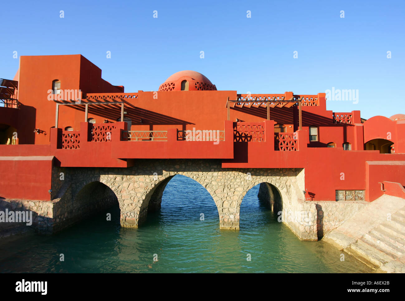 Nubian style building El Gouna Stock Photo - Alamy
