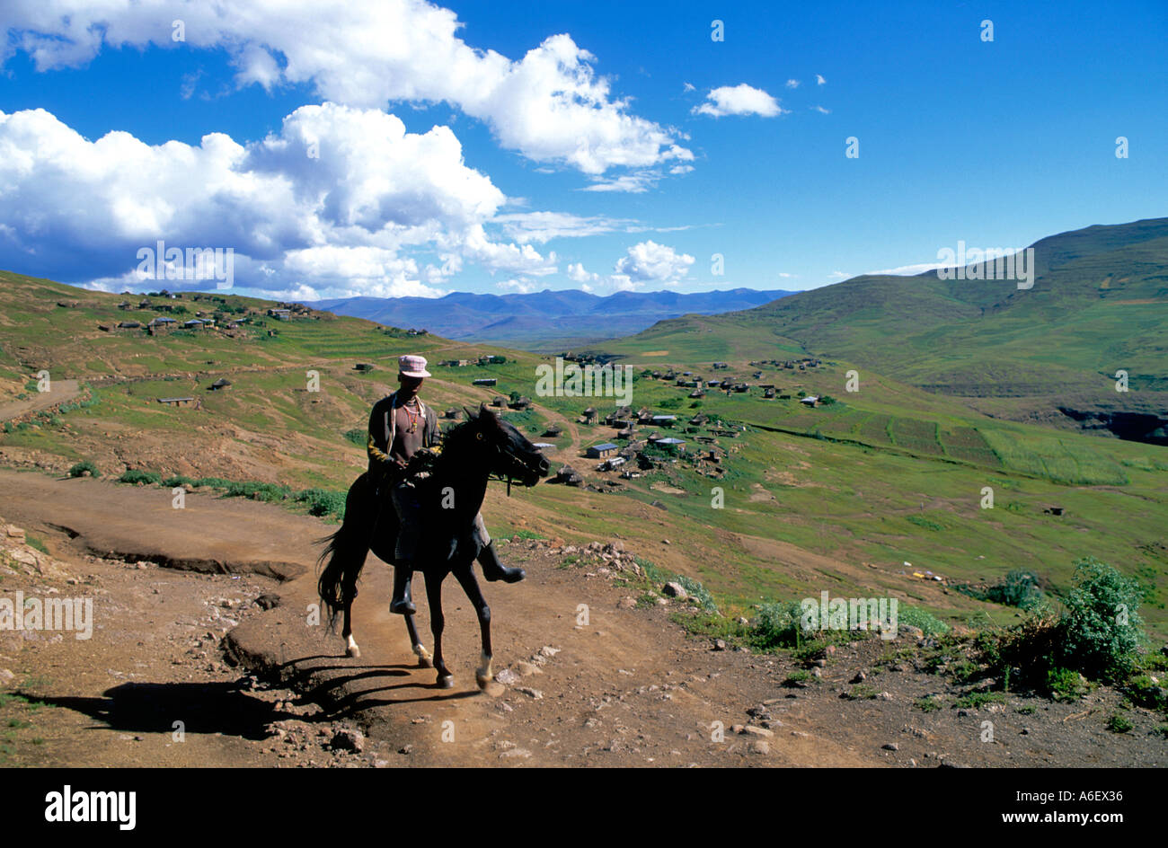 Basotho Lesotho Basotho Village High Resolution Stock Photography and ...