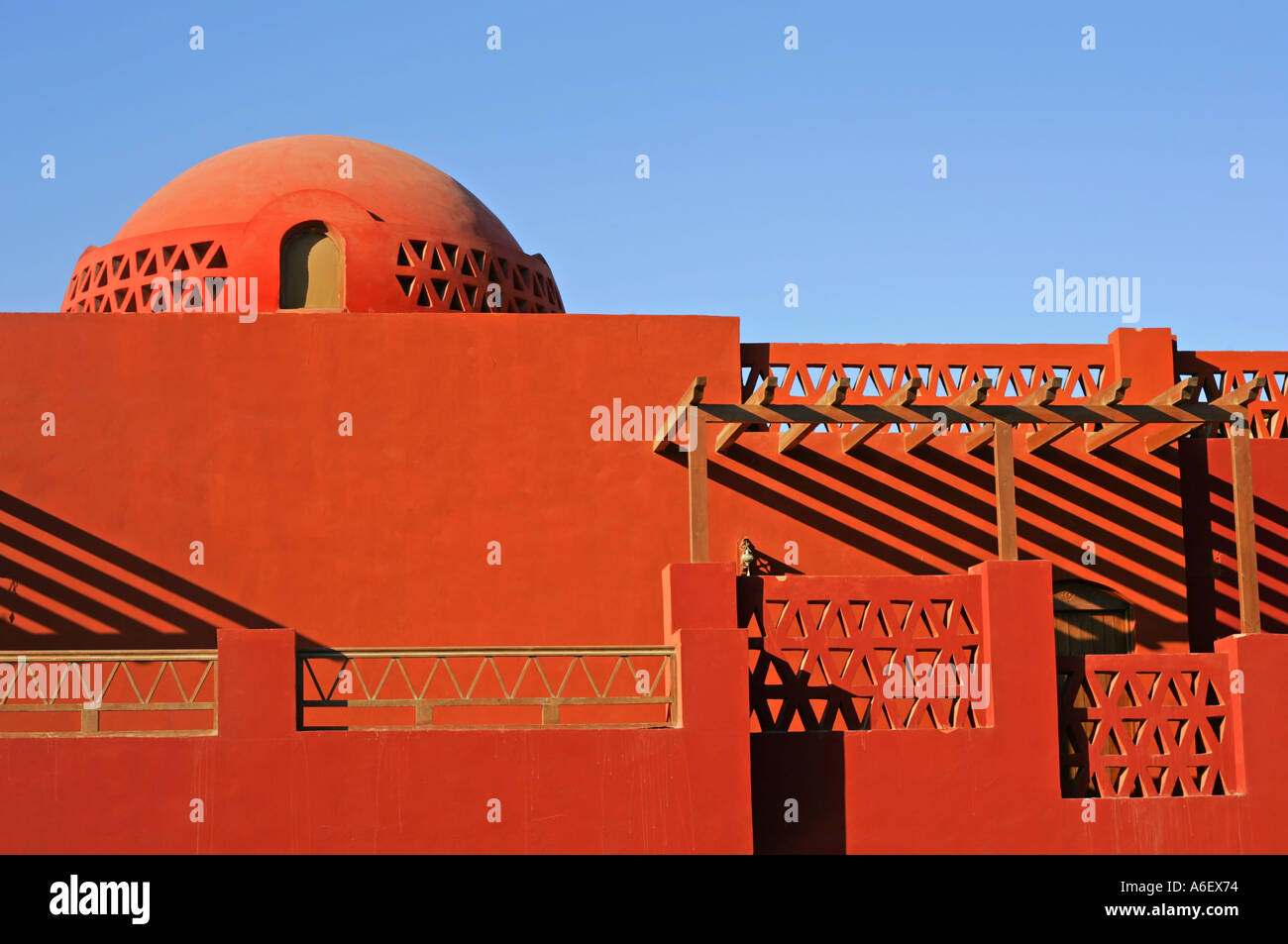 Nubian style building El Gouna Stock Photo - Alamy