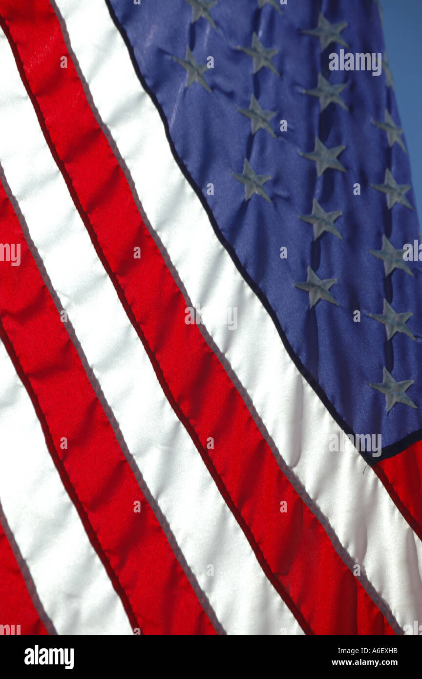 Bright US Flag Panel Stock Photo - Alamy