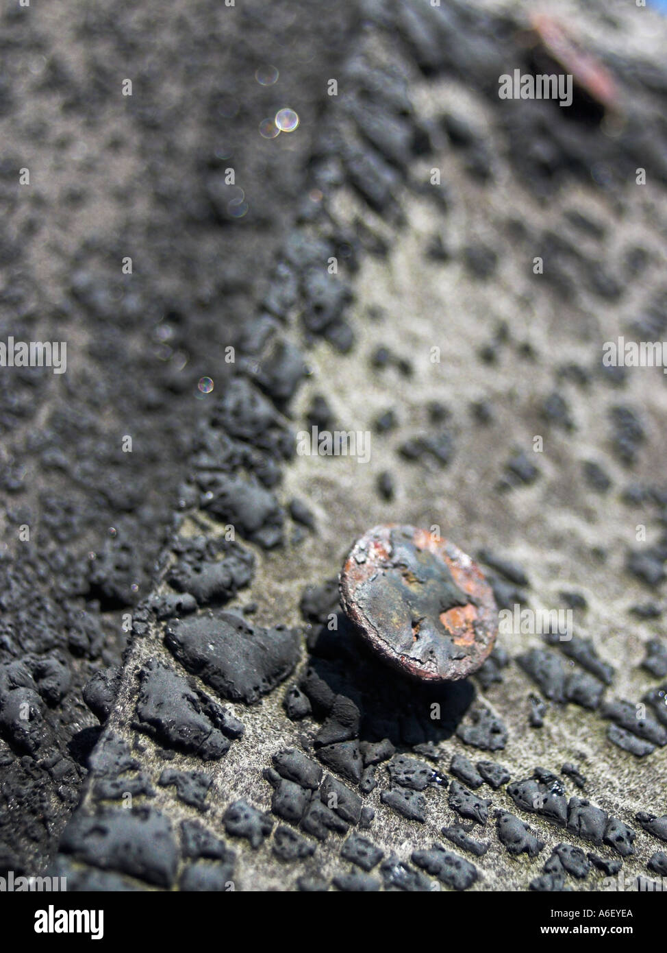 Tarred roof Culswick Shetland Stock Photo - Alamy