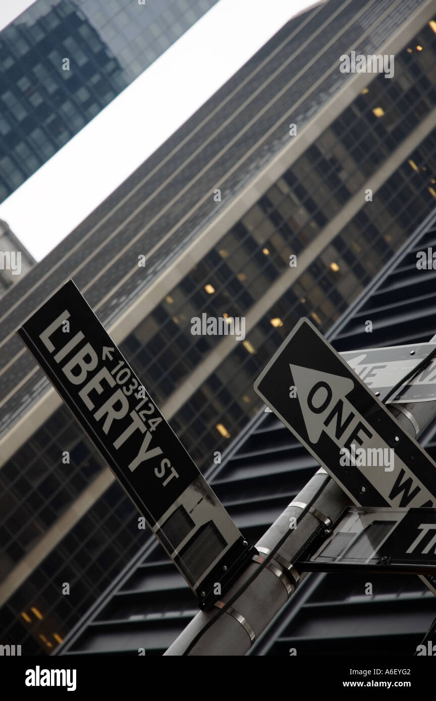 Liberty street sign Stock Photo - Alamy
