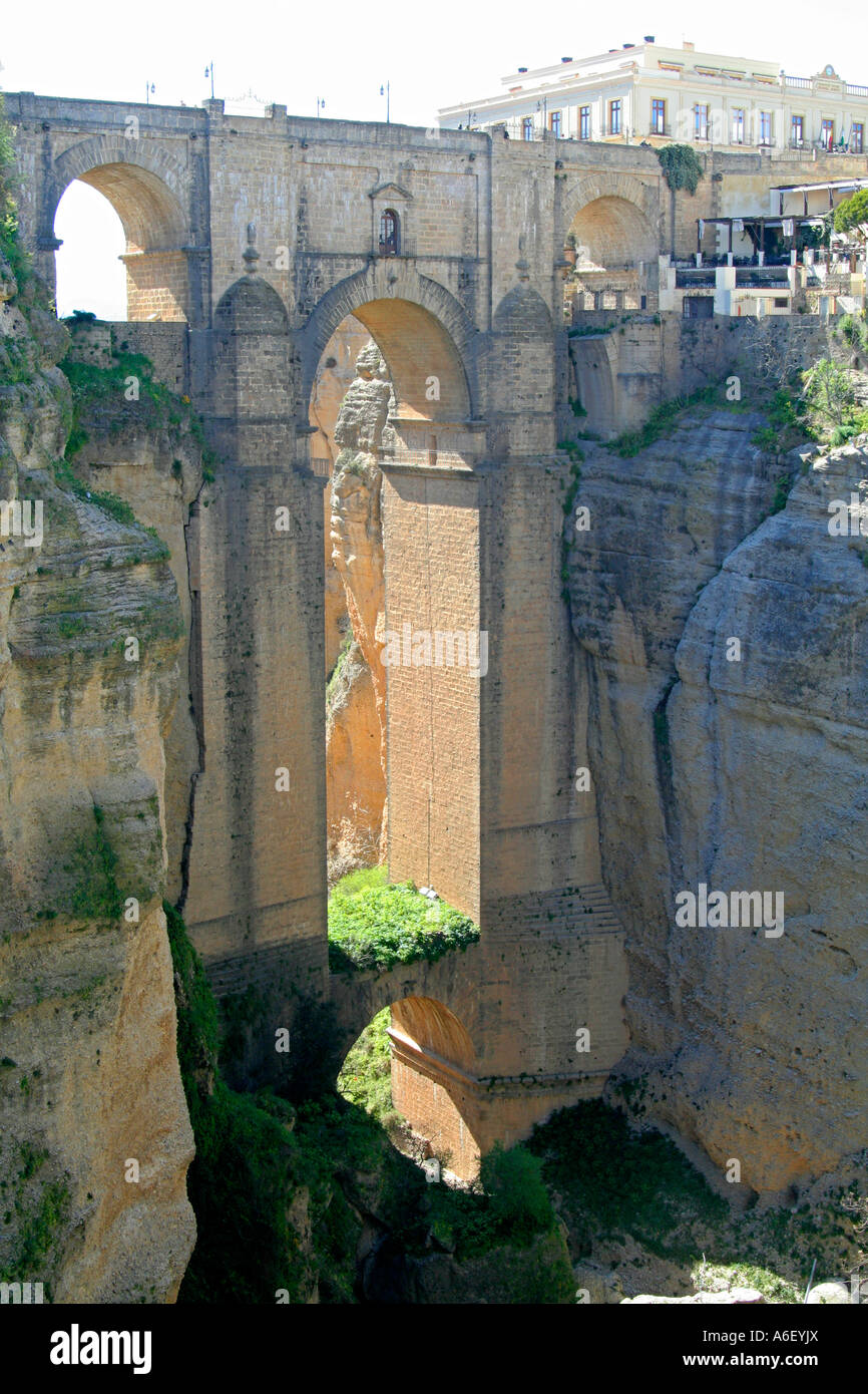 new bridge Ronda Andalucia Spain Stock Photo - Alamy