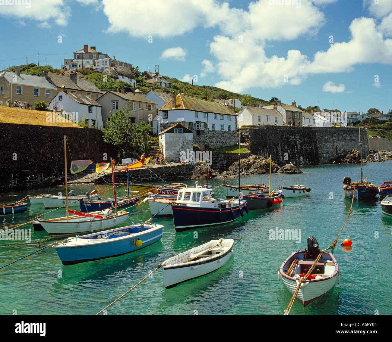 Coverack Harbour, Cornwall, UK Stock Photo - Alamy