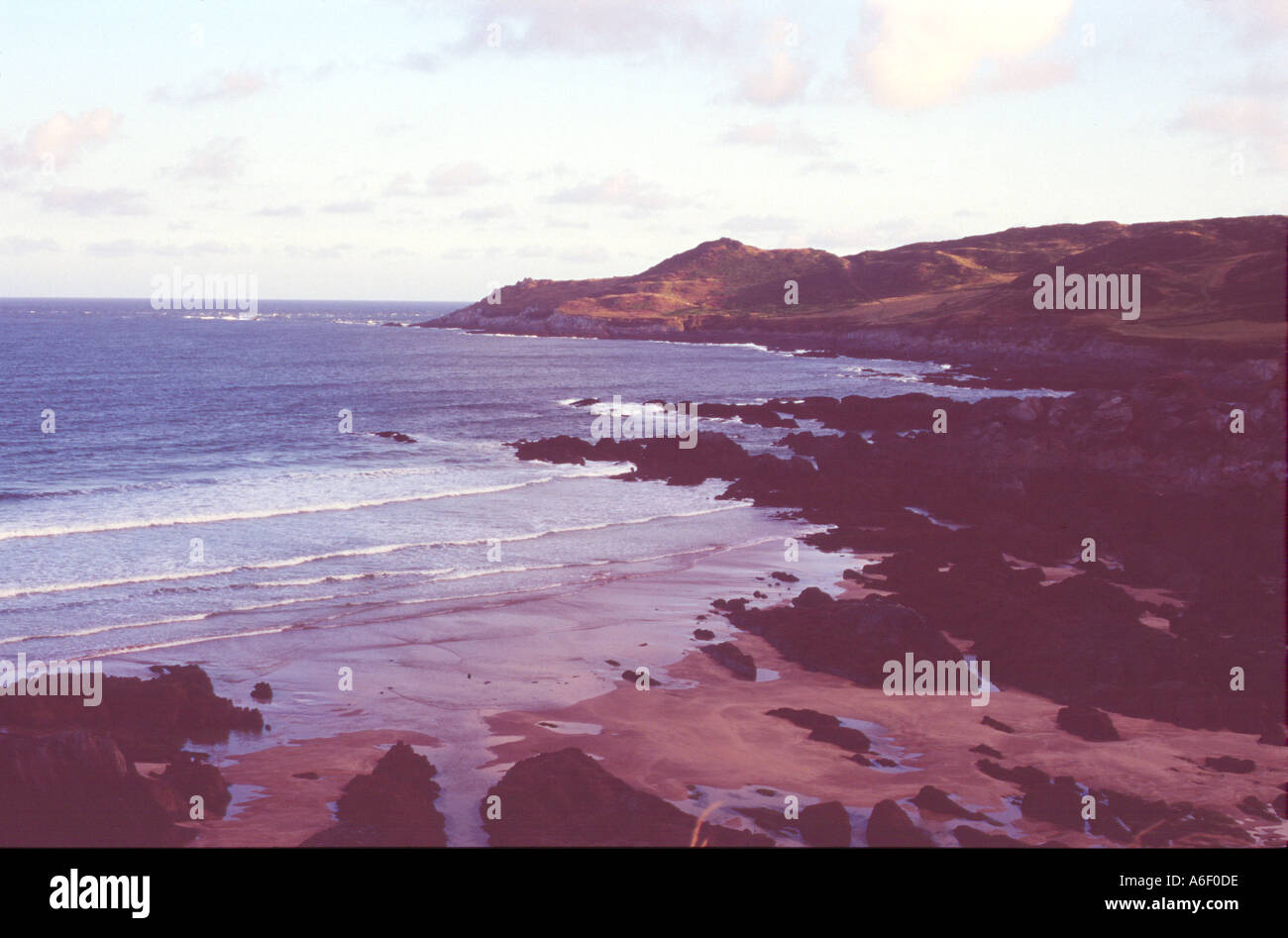 Barricane beach Woolacombe Stock Photo - Alamy