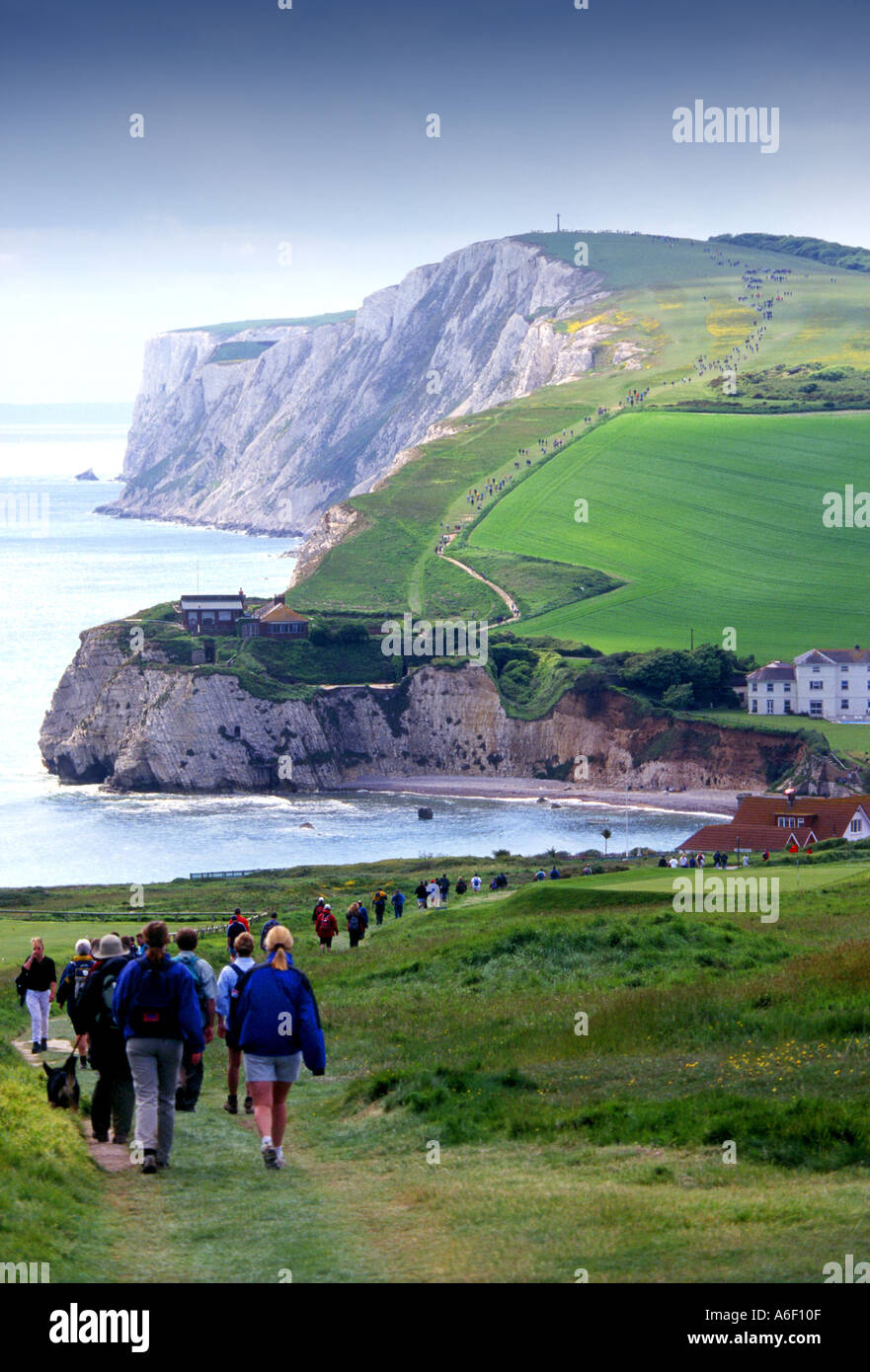 Walk the Wight Freshwater Isle of Wight Stock Photo - Alamy