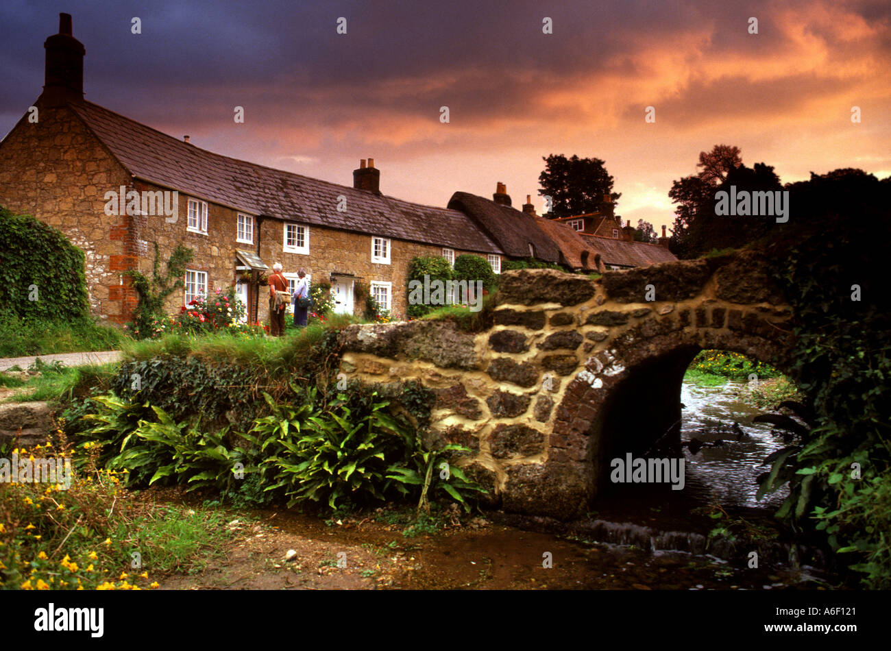 Winkle Street Calbourne Isle of Wight England Stock Photo - Alamy