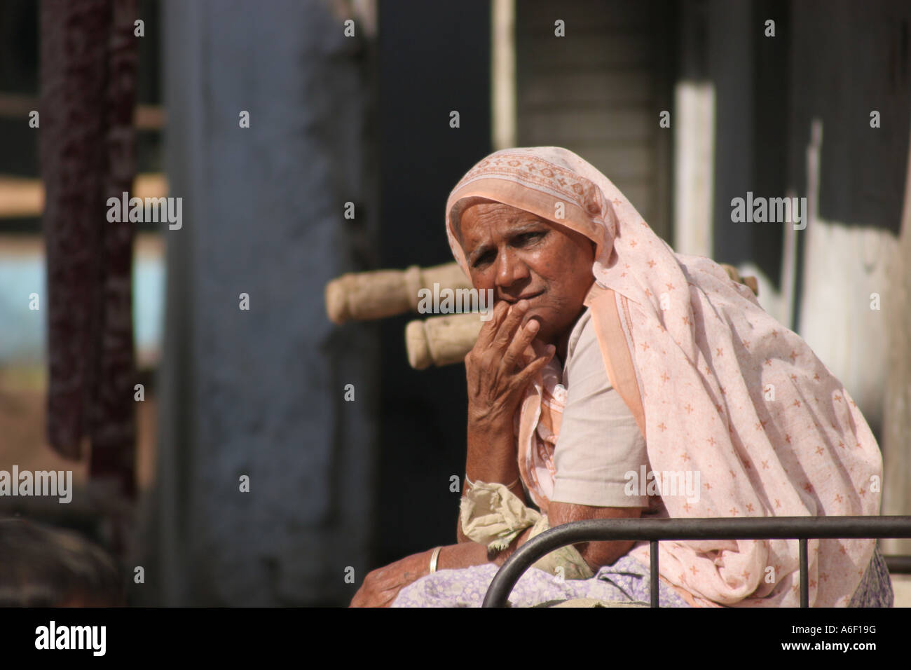 Old Indian lady Stock Photo - Alamy