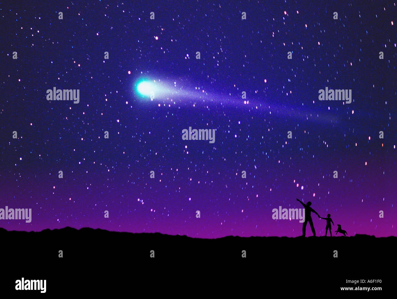 Sky comet hi-res stock photography and images - Alamy