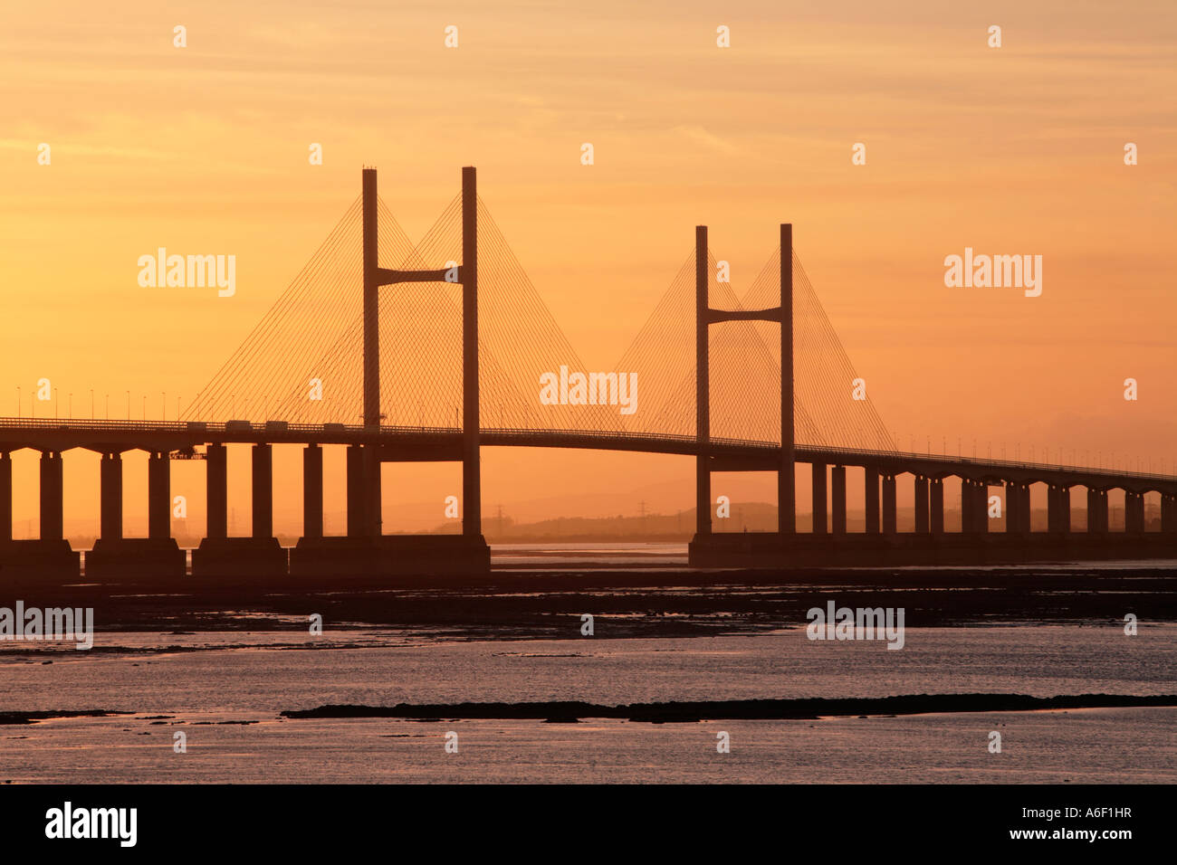 The Second Severn Crossing Bridge taking the M4 motorway between ...