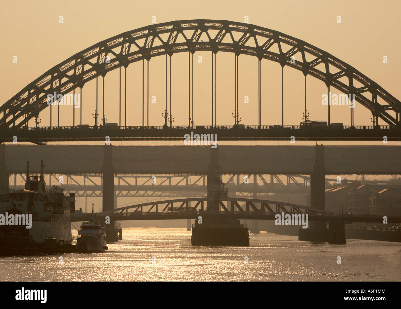 Silhouette Of Tyne Bridges High Resolution Stock Photography and Images ...
