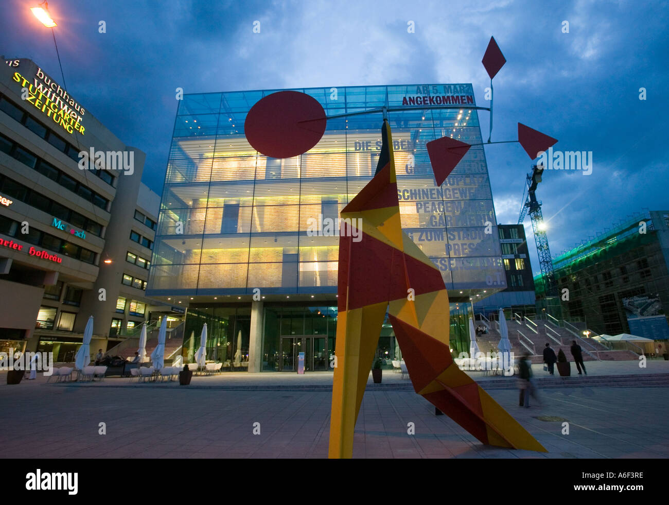 Stuttgart, DEU, 08.06.2005: The new art museum at the Stuttgart Palace ...