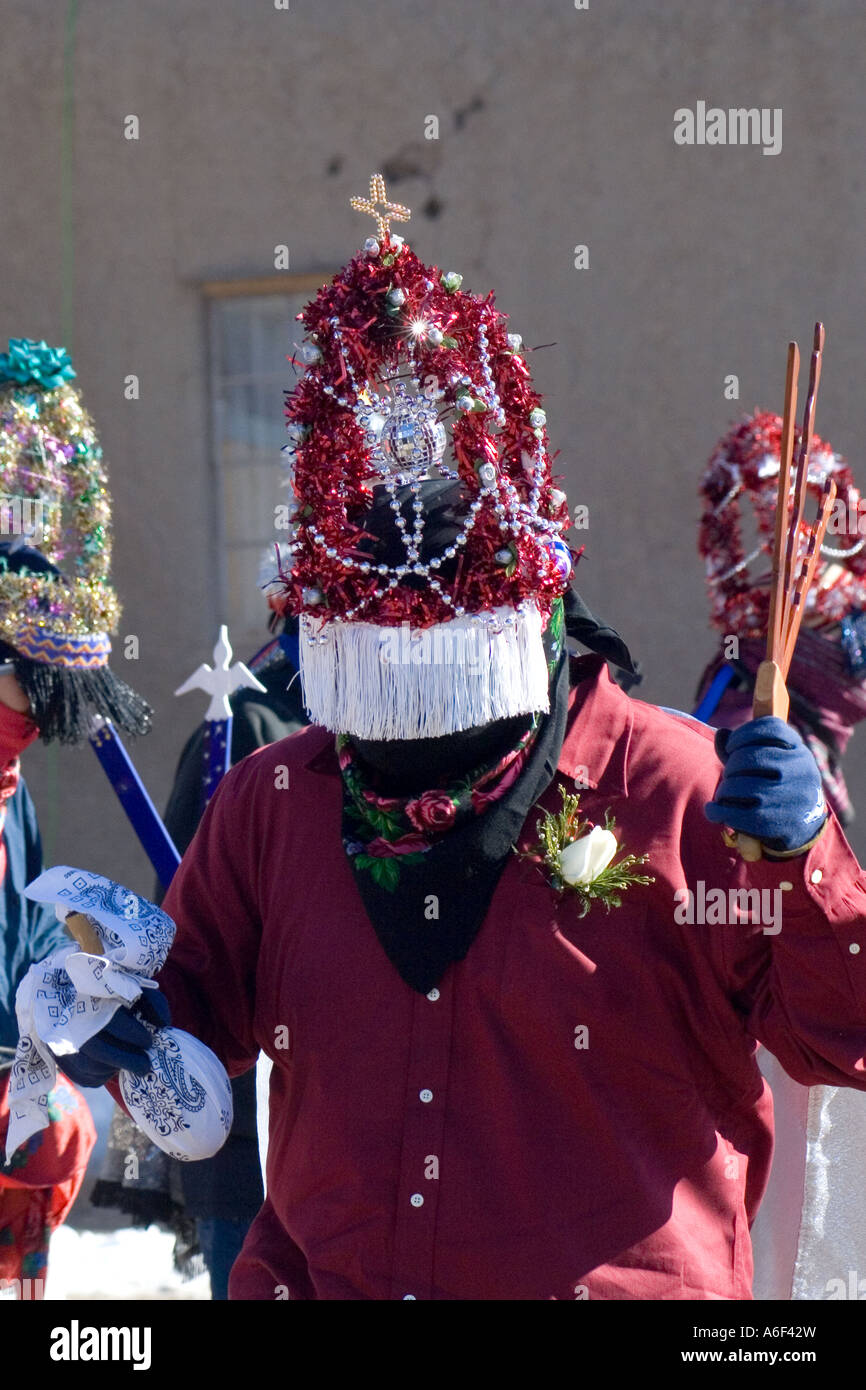 The Matachines dances preformed at Picuris Pueblo New Mexico Stock ...