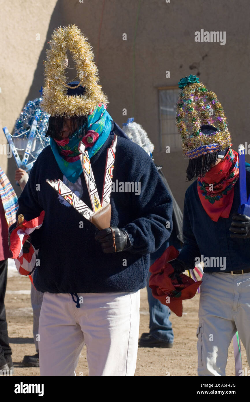 The Matachines dances preformed at Picuris Pueblo New Mexico Stock ...