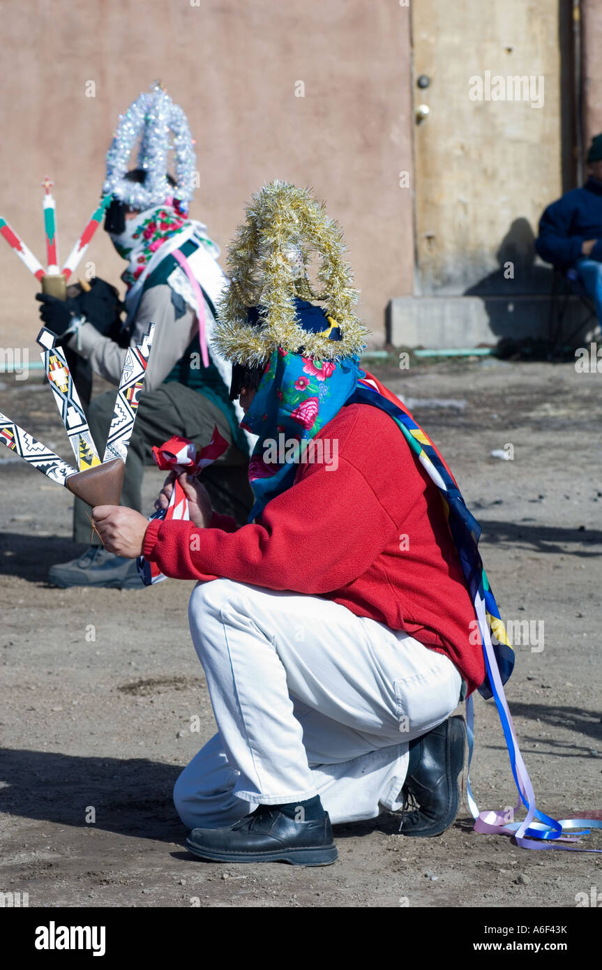The Matachines dances preformed at Picuris Pueblo New Mexico Stock ...