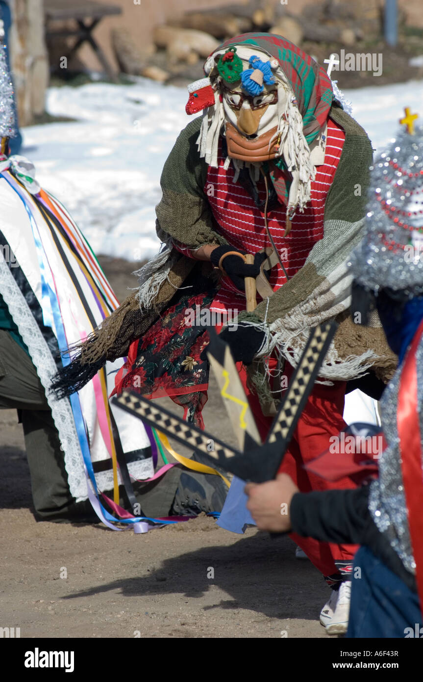 The Matachines dances preformed at Picuris Pueblo New Mexico Stock ...