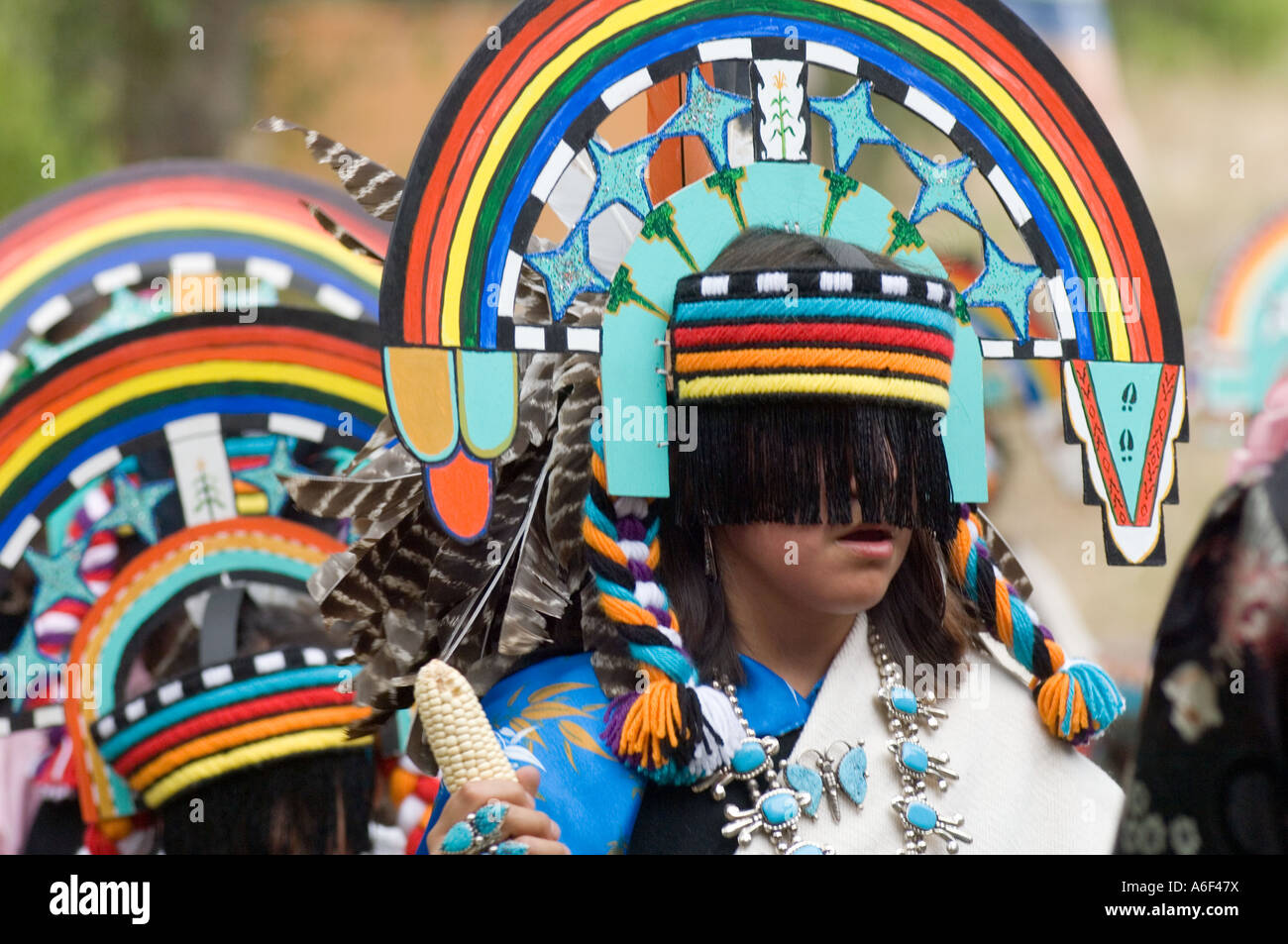 Zuni pueblo dancers preforming traditional dances hi-res stock ...