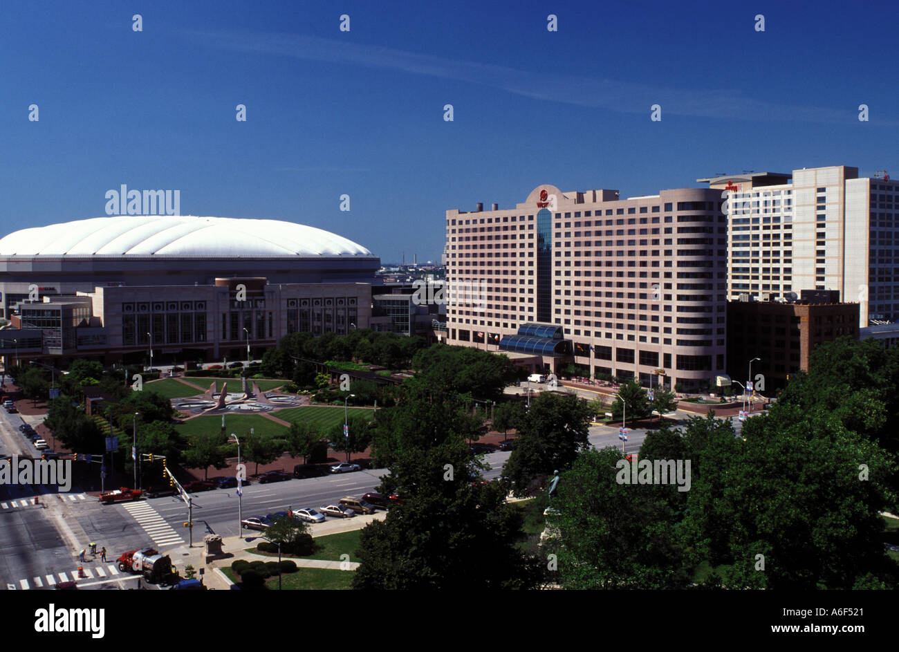 Indianapolis Downtown Sports Complex High Resolution Stock Photography ...
