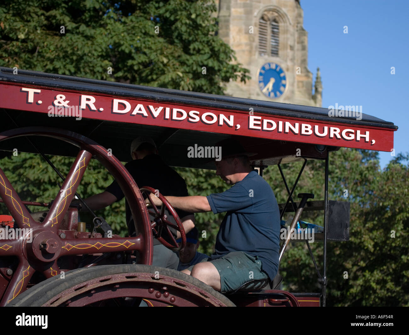 T R Davidson Edinburgh Traction Engine at the Masham Steam Engine Rally ...