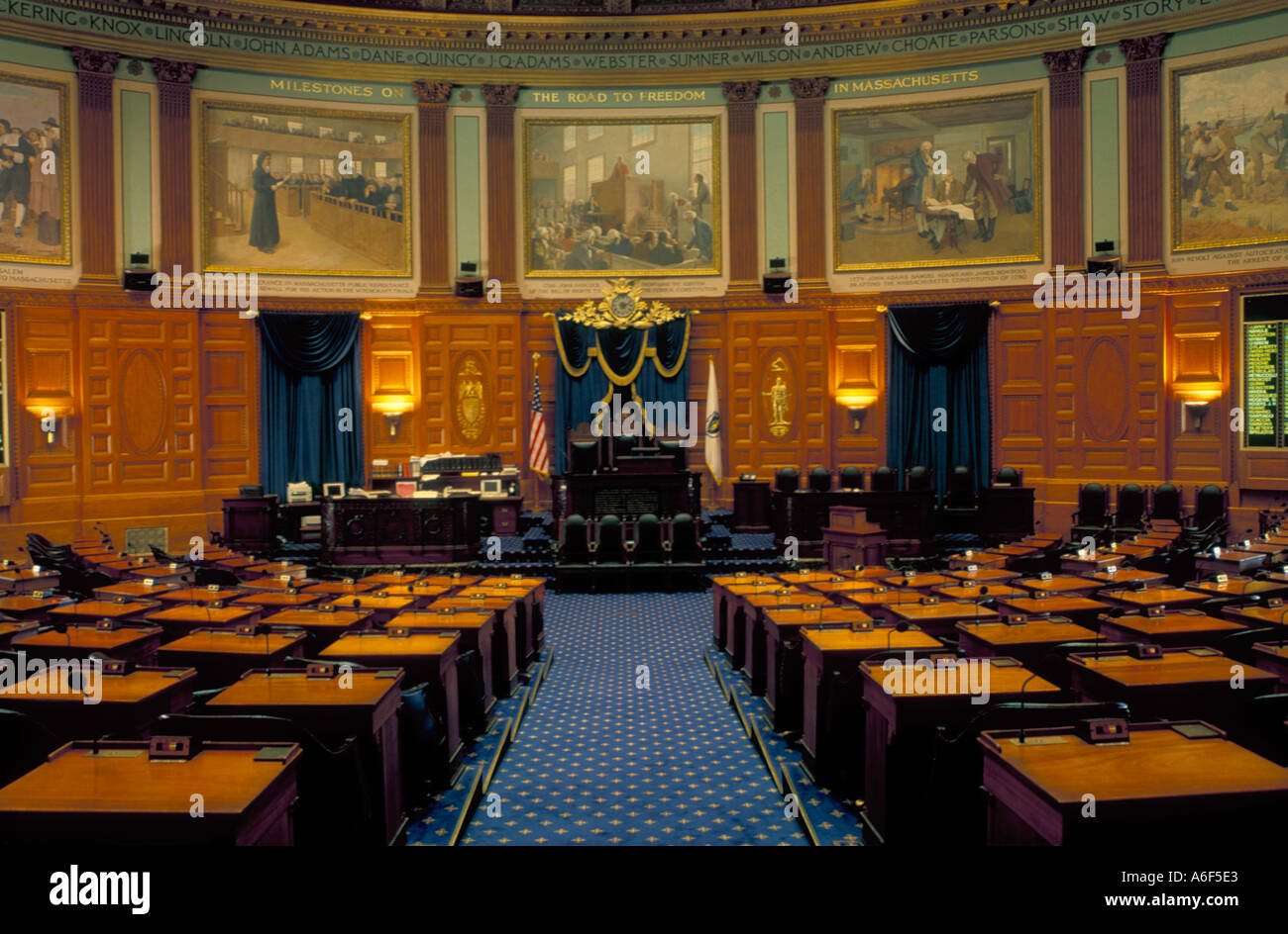 Massachusetts state house, interior hi-res stock photography and images ...
