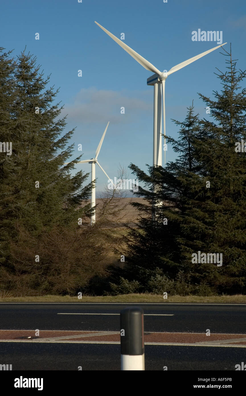 Dun Law Wind Farm East Stock Photo - Alamy