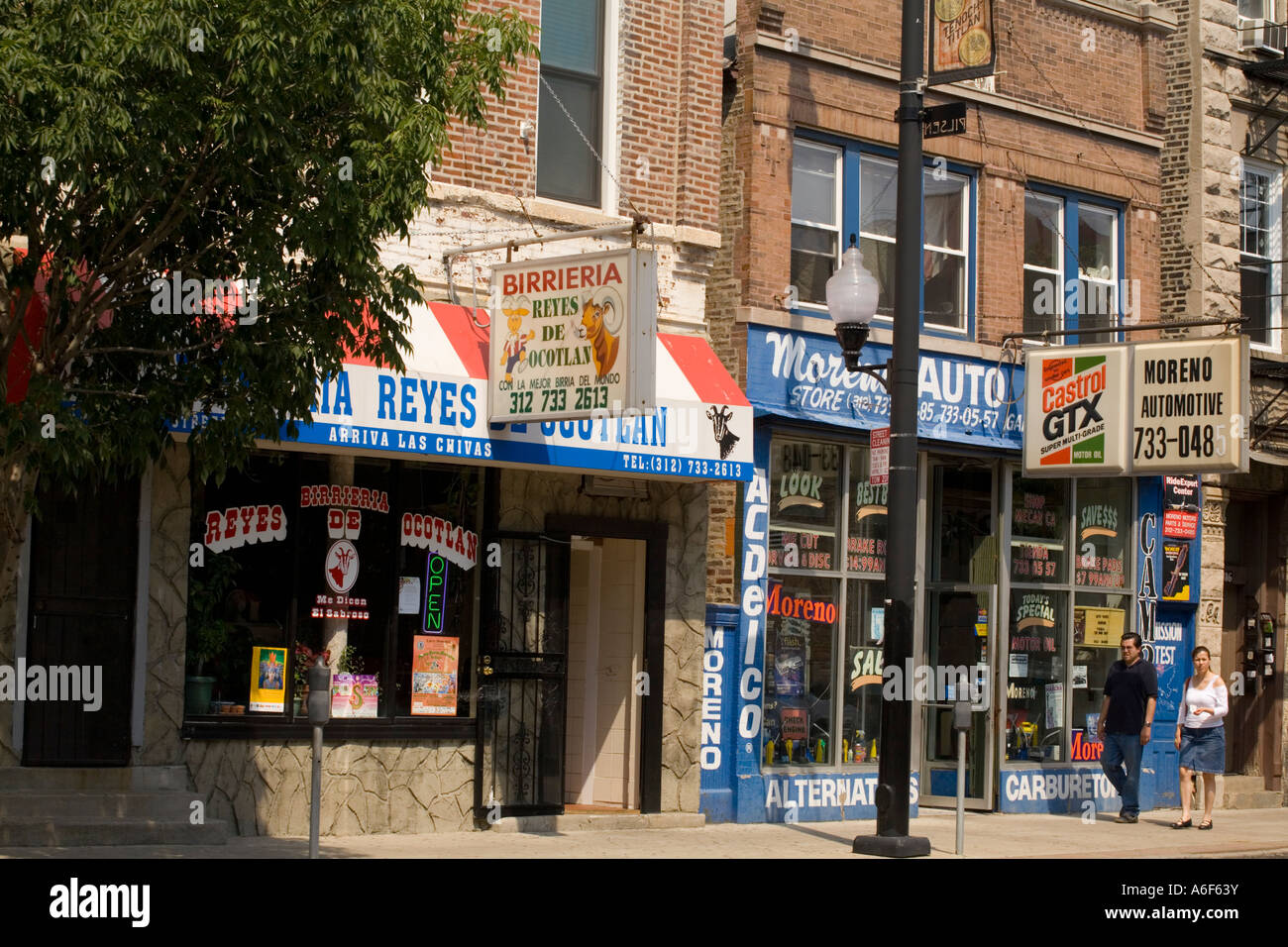 ILLINOIS Chicago Stores in Pilsen neighborhood on near south side ...