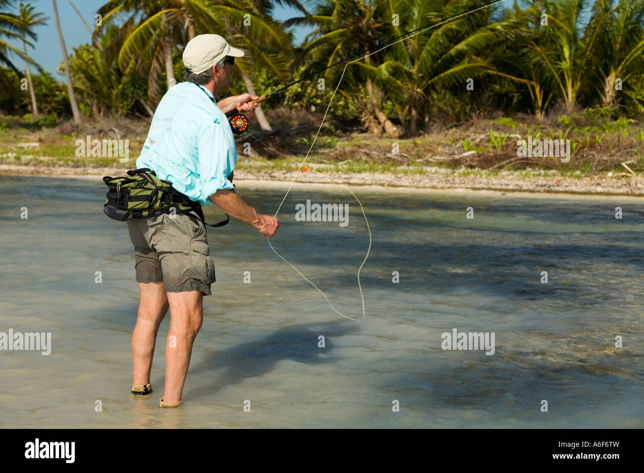 Man male wade wading fishing hi-res stock photography and images - Alamy