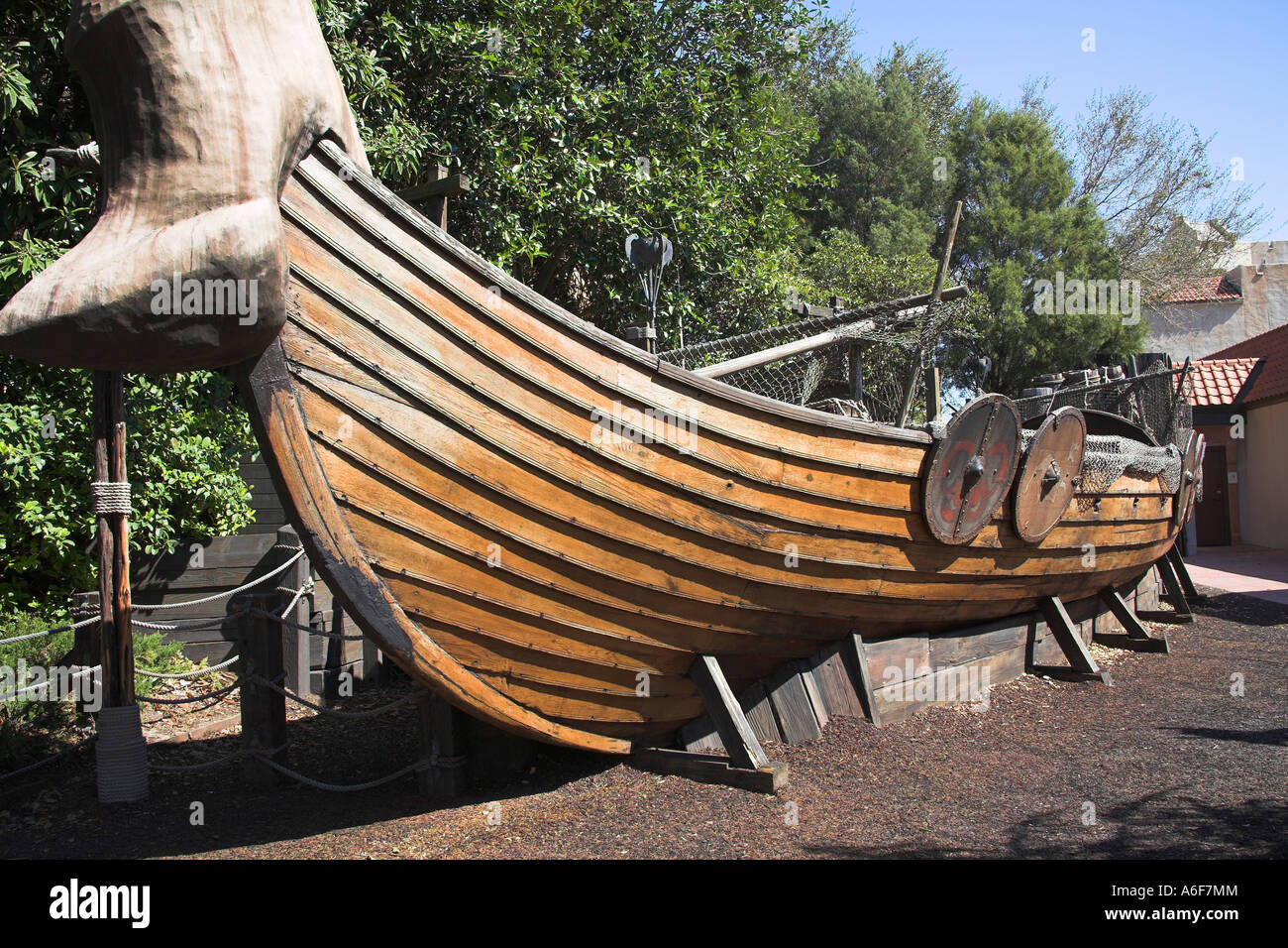 Viking ship in Norwegian section of EPCOT Center, World Showcase ...
