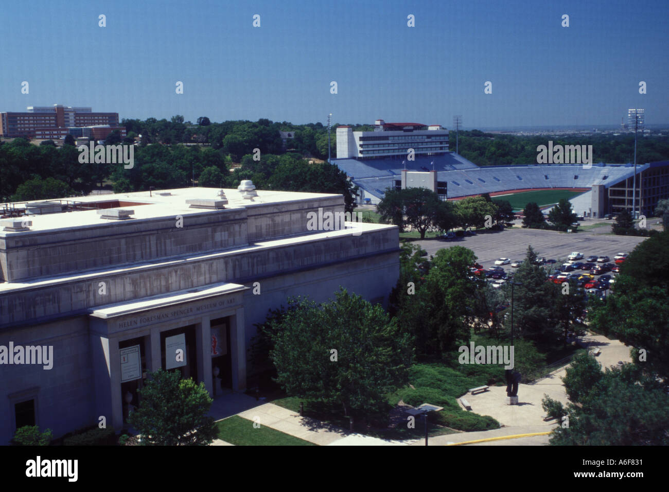 Memorial stadium kansas lawrence hi-res stock photography and images ...
