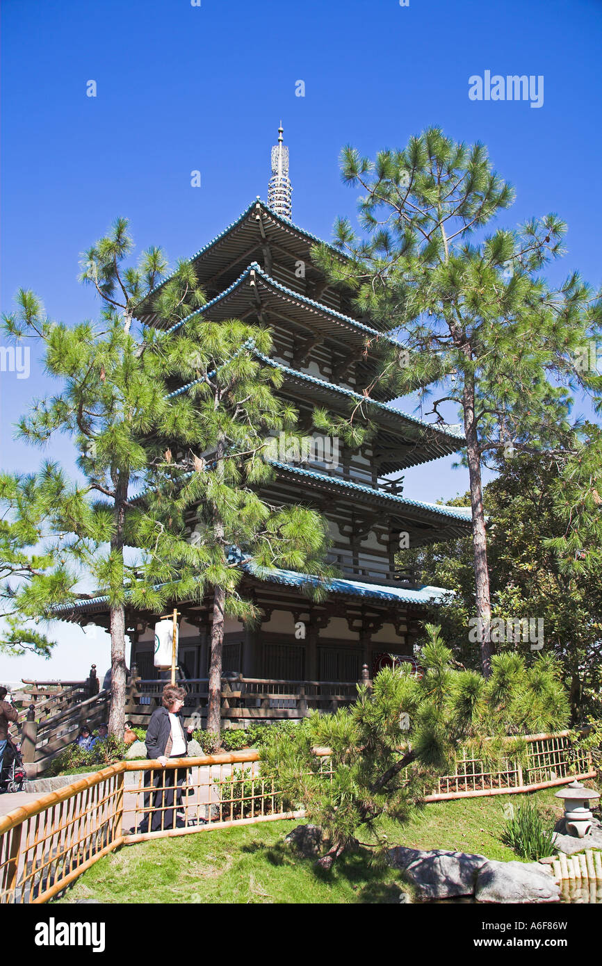 Pagoda in Japanese section of EPCOT Center, World Showcase, Disney ...