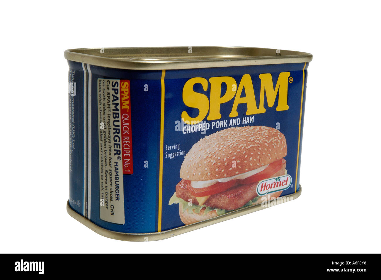 Tin of spam ham Stock Photo - Alamy