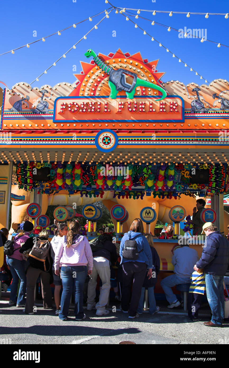Fossil Fueler fairground stall, Dinoland, Animal Kingdom, Disney World ...