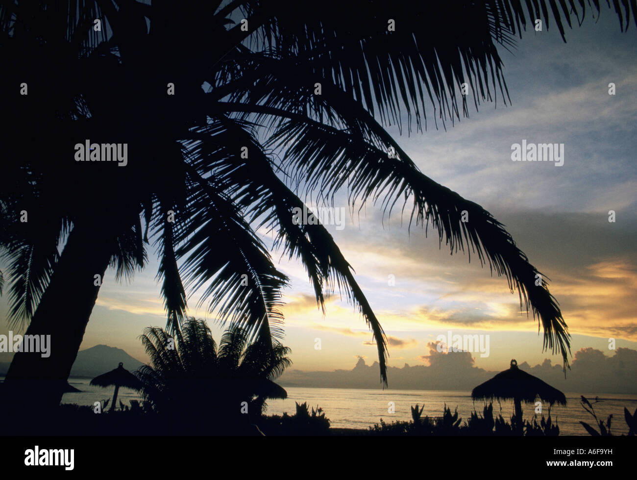 Bali beach sunrise Indonesia Stock Photo - Alamy