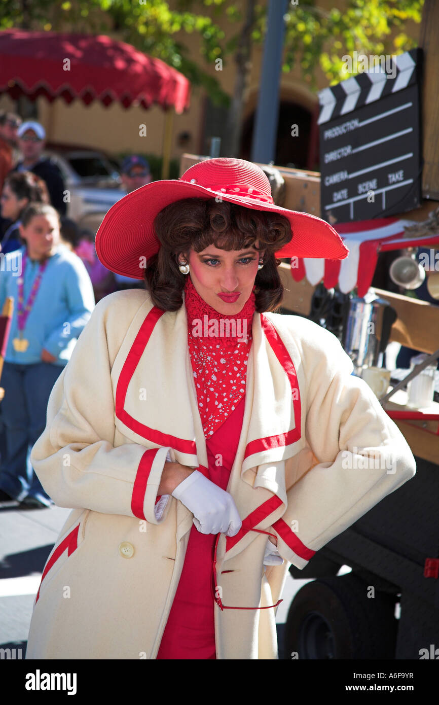 Actress, In The Can Pictures film set, Sunset Boulevard, Disney MGM ...