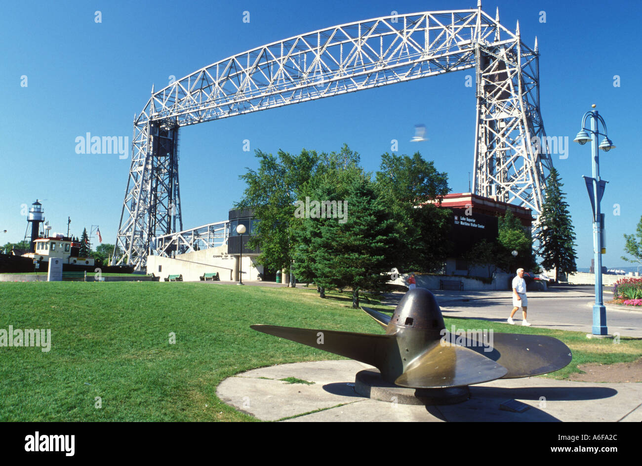 Aerial lift bridge duluth hi-res stock photography and images - Alamy