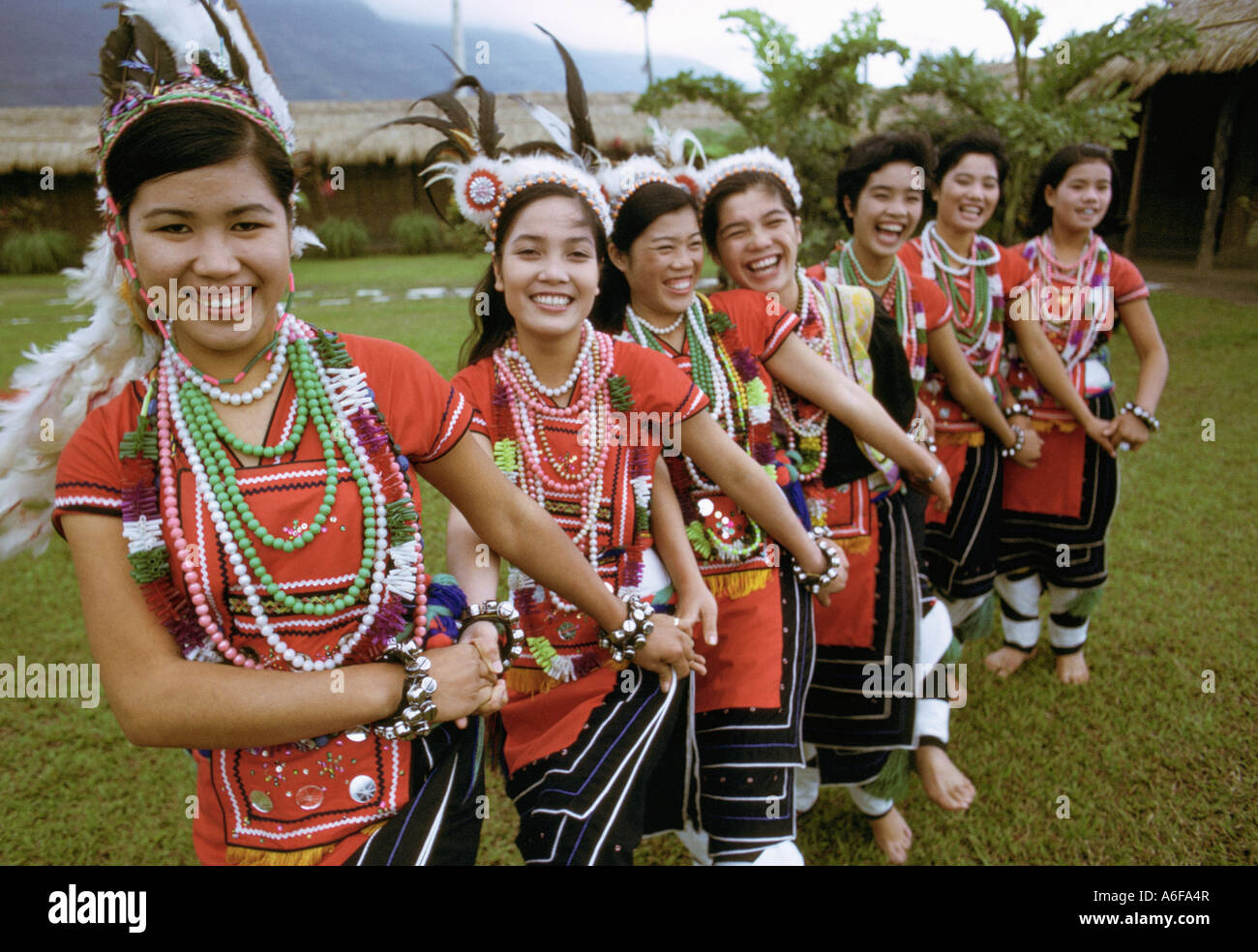 Aboriginal dance troupe Toroko Gorge Taiwan Stock Photo - Alamy
