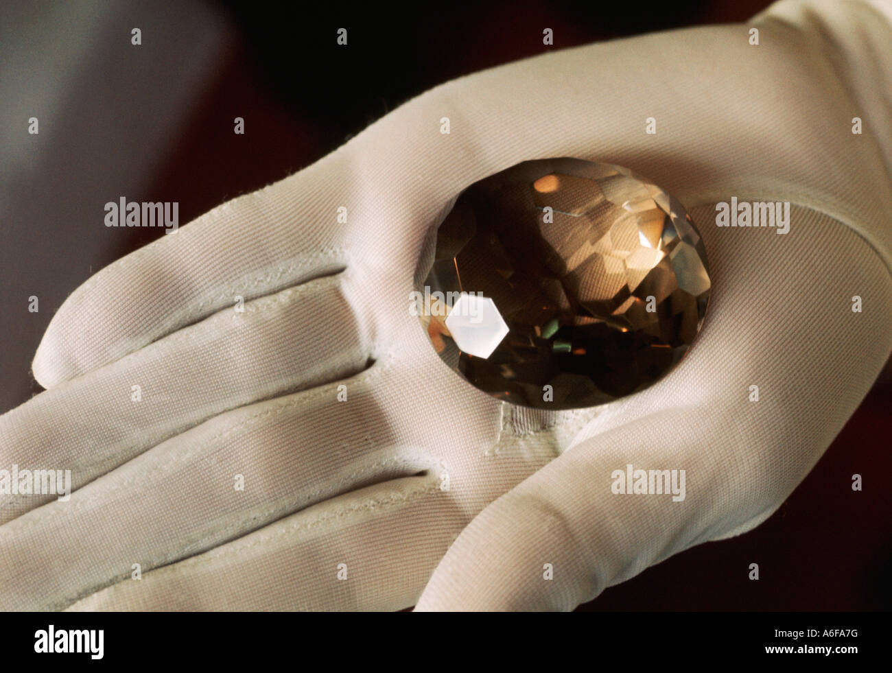 Large smoky quartz gem Seoul Korea Stock Photo - Alamy