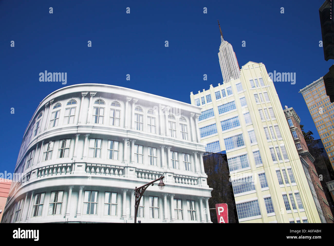 Building facade, New York Street, Streets of America, Disney MGM ...